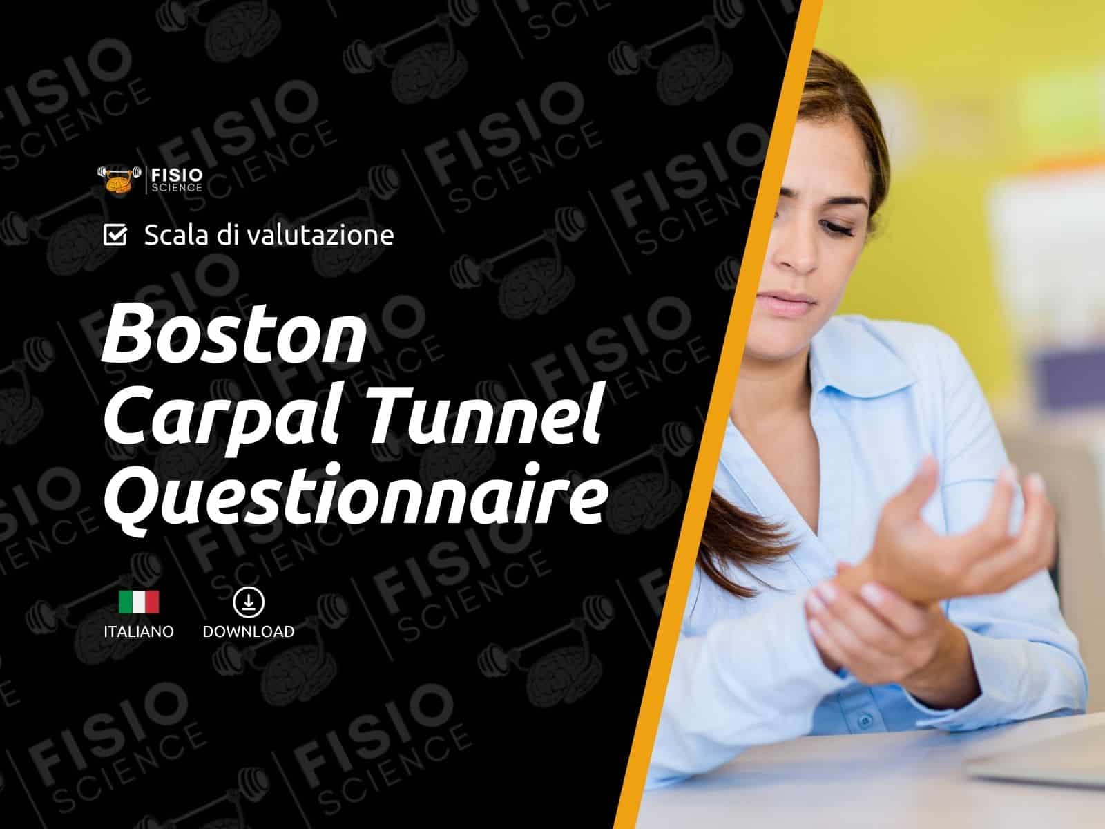 BCTQ: Boston Carpal Tunnel Questionnaire - FisioScience