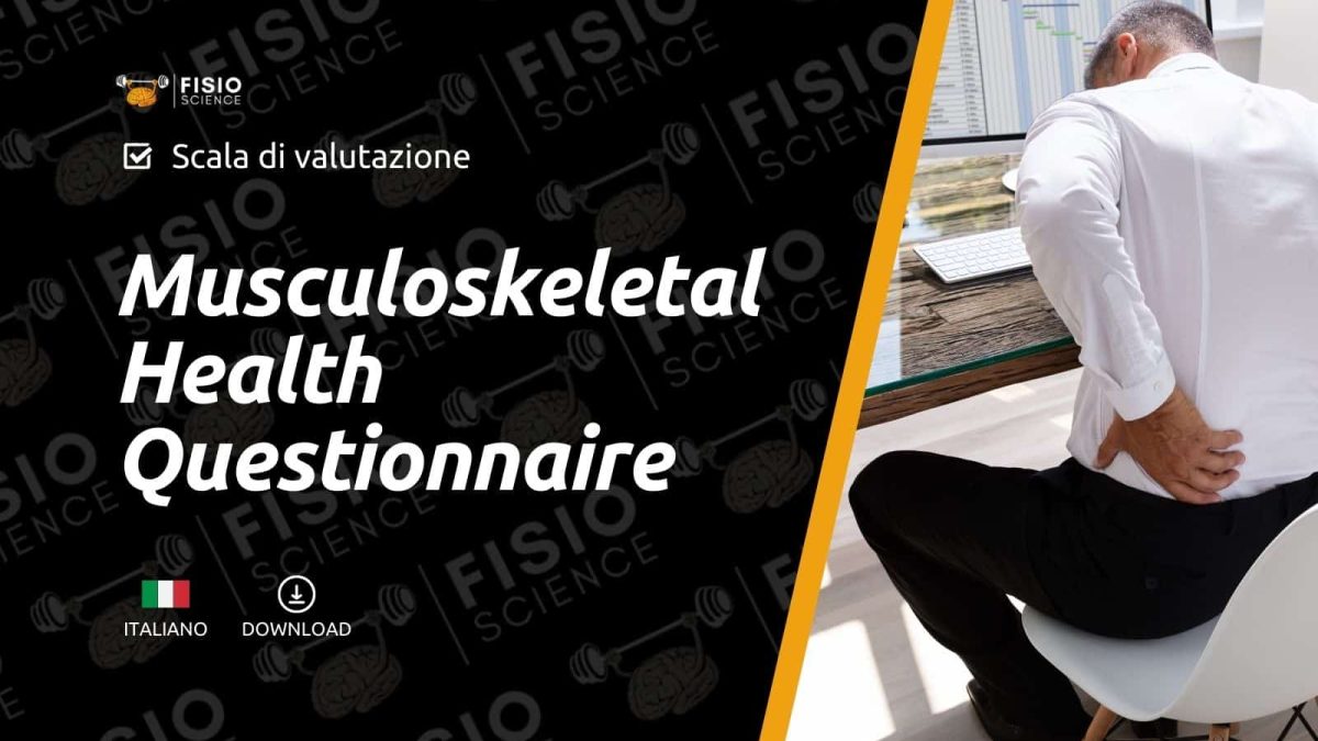 MSK-HQ: Musculoskeletal Health Questionnaire - FisioScience
