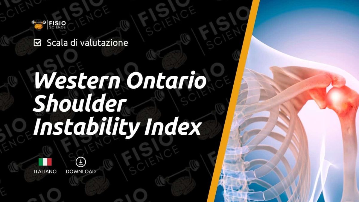 WOSI: Western Ontario Shoulder Instability Index - FisioScience