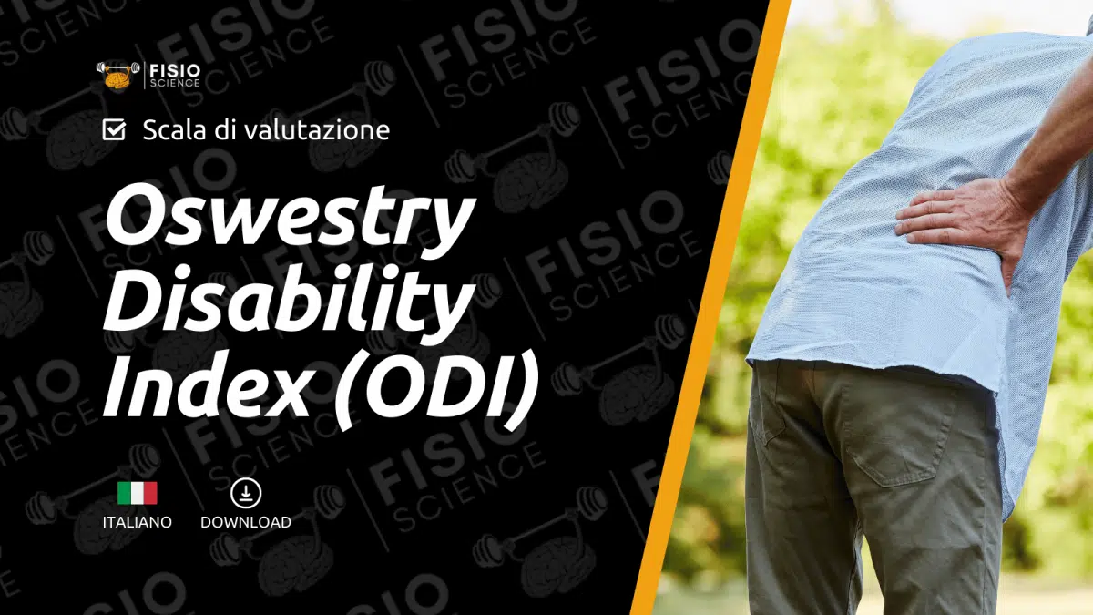 Oswestry Disability Index (ODI) - FisioScience