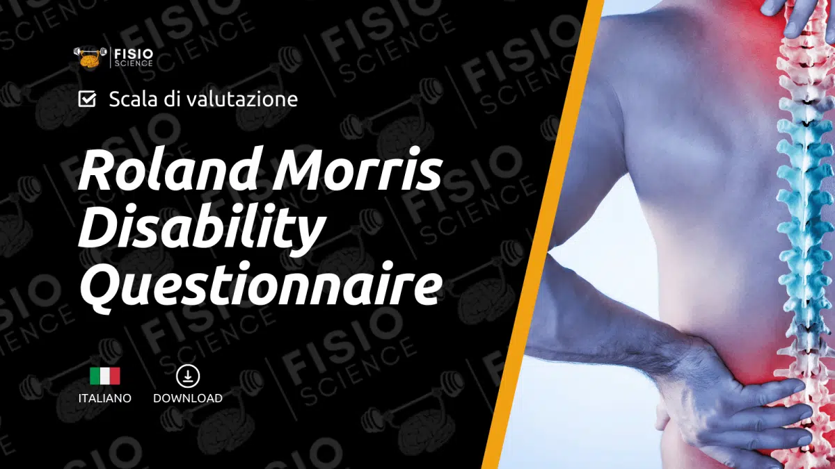 Roland Morris Disability Questionnaire - FisioScience