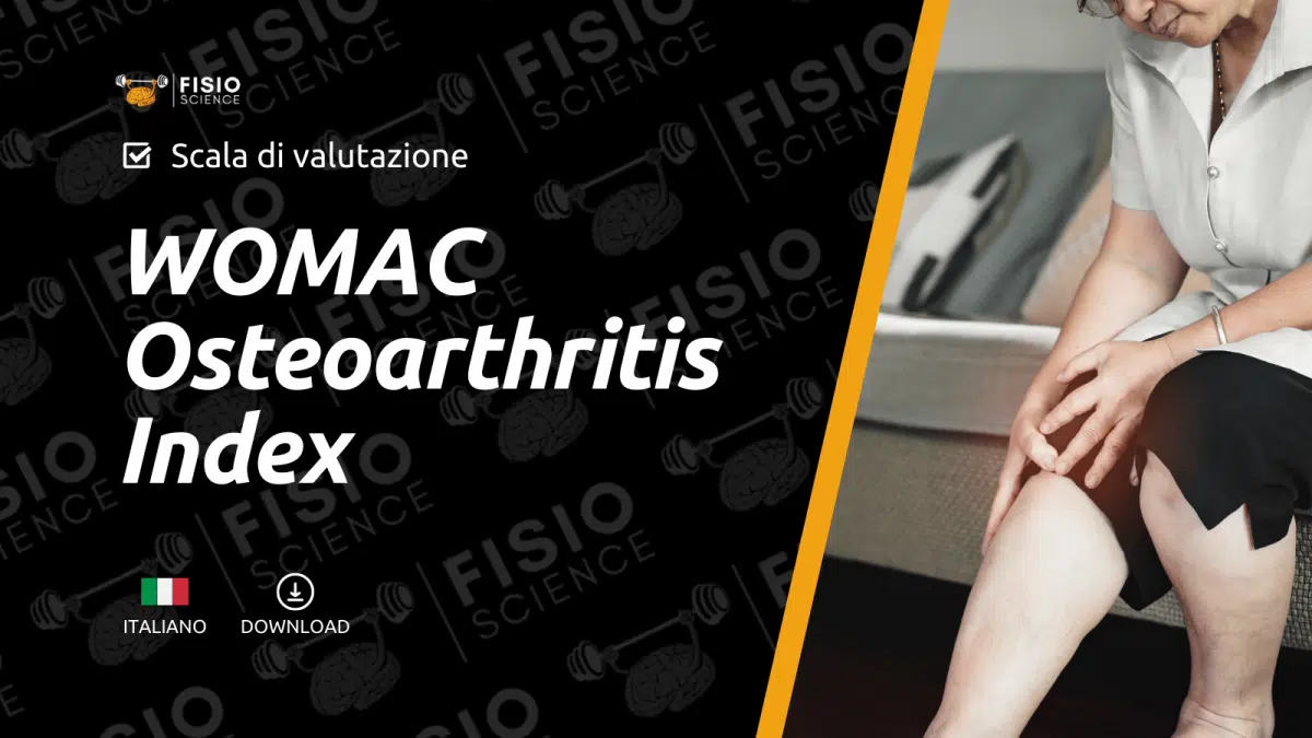 WOMAC Osteoarthritis Index - FisioScience